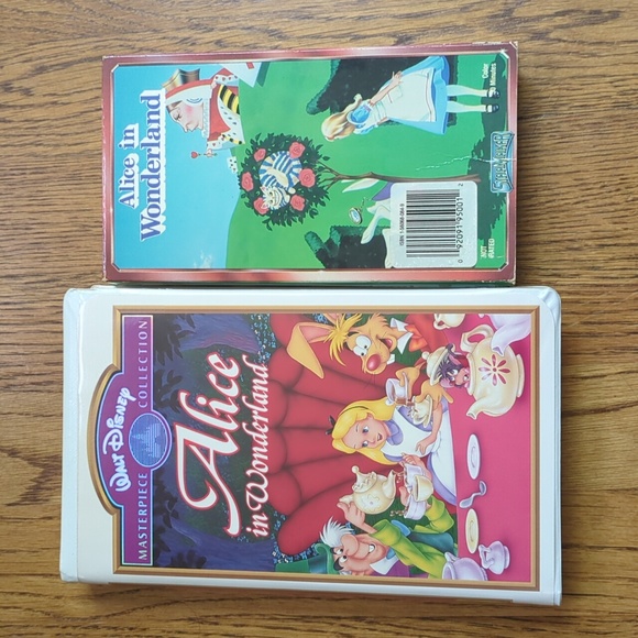 Disney | Other | Vintage Rare Alice In Wonderland Vhs Tapes Set Of 2 ...
